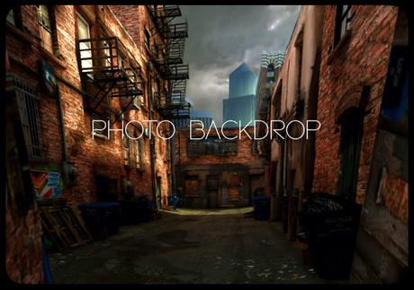 Second Life Marketplace - [AE] Photo Backdrop - Urban Alley 6